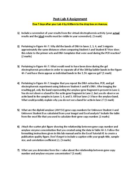 Post Lab 4 Assignment W2023 Post Lab 4 Assignment Due 7 Days After