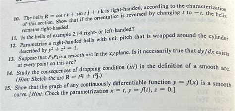 [solved] 12 10 the helix r costi sintj tk is right handed