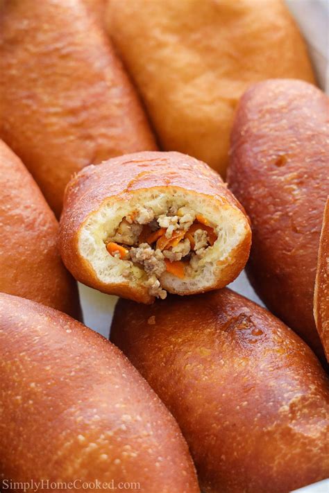 Meat Piroshky Opened