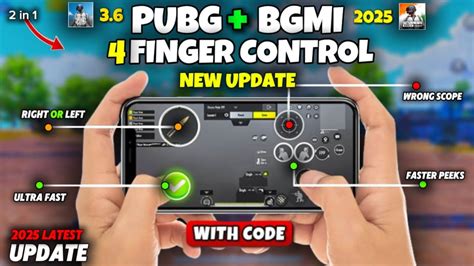 4 Finger Control Claw Pubg And Bgmi🔥• Best 4 Finger Control Settings New Update 36 • 2025