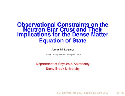 Pdf Observational Constraints On The Neutron Star Crust And Their