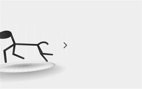 简约黑白css火柴狗奔跑网页动画 17素材网