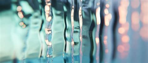 Soft Appearance Of Matte Glass With Non Reflective Surface Reflecting Light Patterns Stock