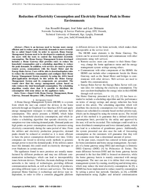 Pdf Reduction Of Electricity Consumption And Peak Electricity Demand