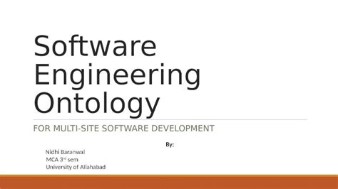 Ppt Software Engineering Ontology Dokumen Tips