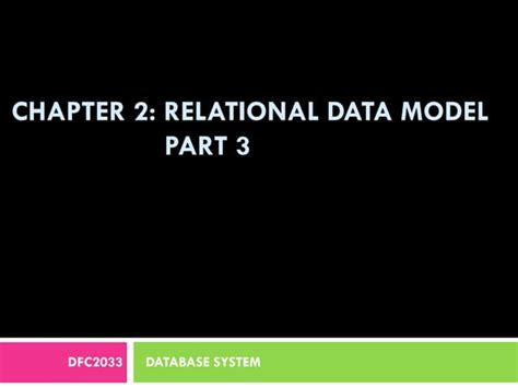 Relational Data Model Introduction Pptx