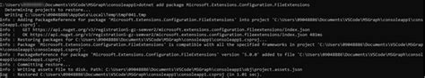 Calling Graph Api Via Console Application Using Net 5