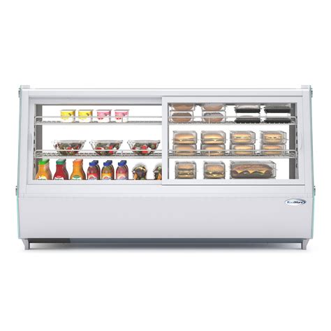 48 In Self Service Countertop Display Refrigerator In White Cdc 250 Koolmore