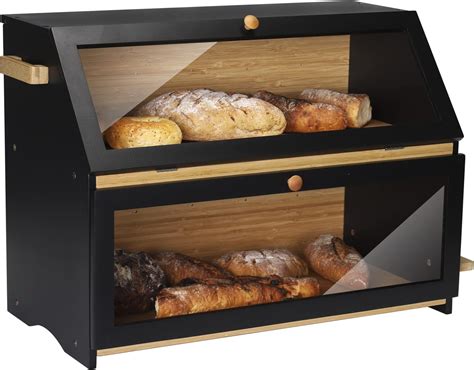 Amazon Black Bread Bin At Ruby Najar Blog