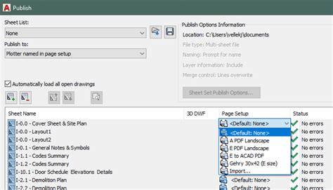 Solved Publish Multiple Drawings Issue Autodesk Community
