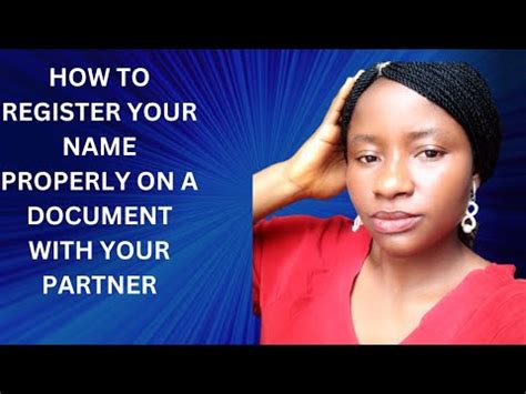 How To Write Your Name Properly On A Document With Your Partner YouTube