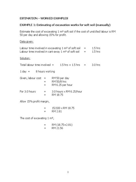 Estimating Excavation And Concrete Works A Comprehensive Analysis Of Costing Methods And Worked
