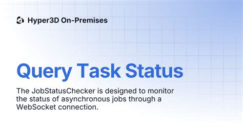 Query Task Status Hyper3d On Premises