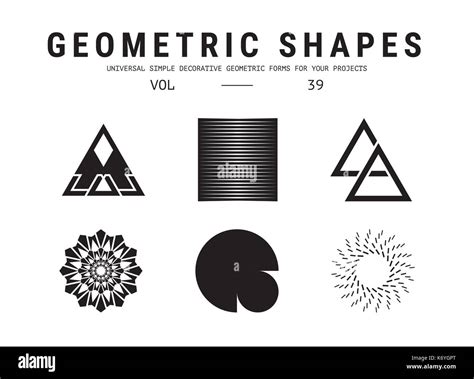 Universal Geometric Shapes Set Stock Vector Image And Art Alamy