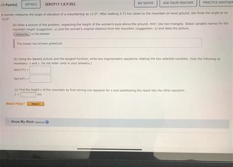 Solved 1 Points Sercp11 1 8 P 052 Ask Your Teacher