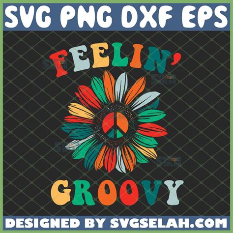 clip art digital downloads png feelin groovy svg bundle hippie svg files for cricut projects art