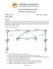 Configuring RIP On Cisco Routers Lab Exercise Troubleshooting Course Hero