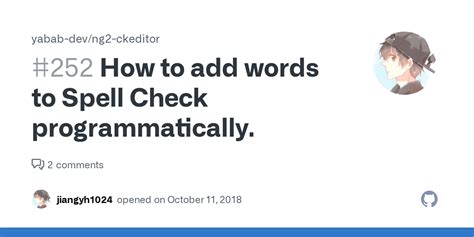 How To Add Words To Spell Check Programmatically · Issue 252 · Yabab