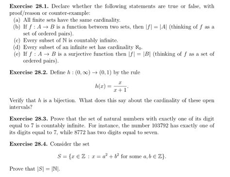 Solved Exercise 281 Declare Whether The Following