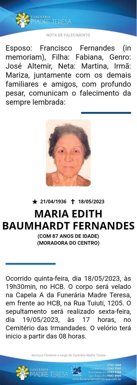 Maria Edith Baumhardt Fernandes