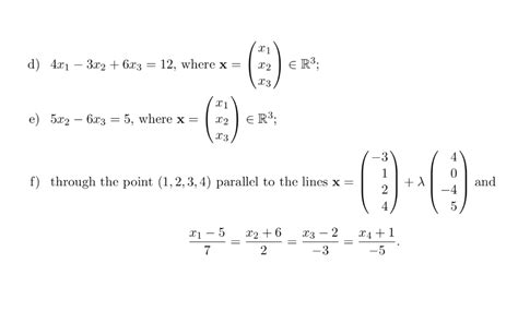 Solved Find Parametric Vector Forms For The Planes Find Chegg Com