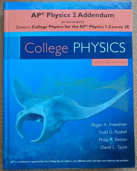College Physics Ap Physics 2 Addendum Ruskell Freedman 9781319354640 Books