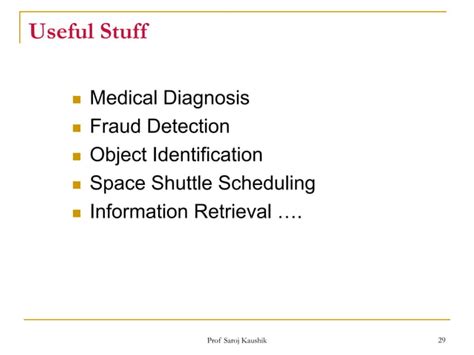 Prof Saroj Kaushik1 Introduction To Artificial