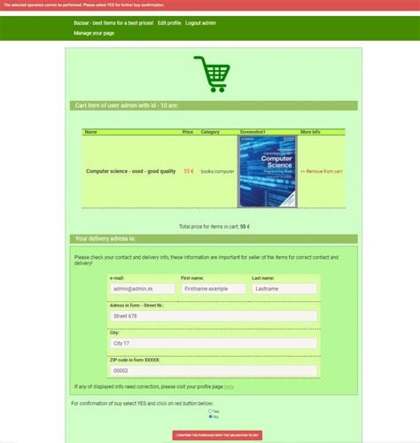 Bazaar Php Example Code Part Shopping Cart Of User Cdesigner Eu
