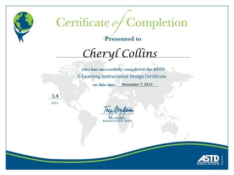 E Learning Cert Ppt