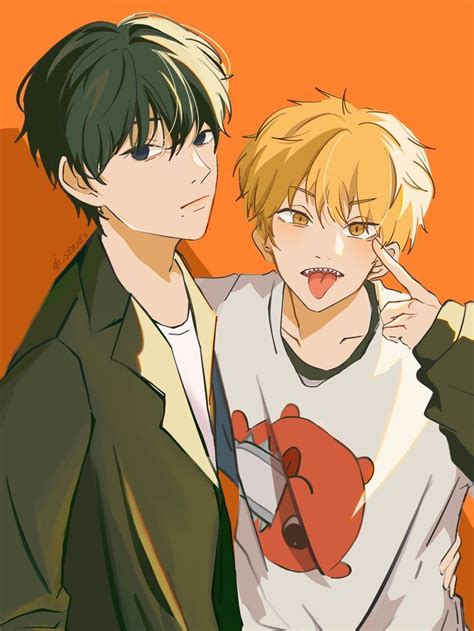 Yoshida And Denji Chainsaw Anime Fanart Man