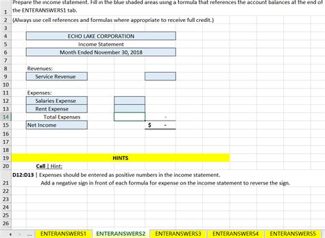Solved Use Excel To Prepare A Transaction Analysis Of The