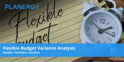 Flexible Budget Variance Analysis Planergy Software