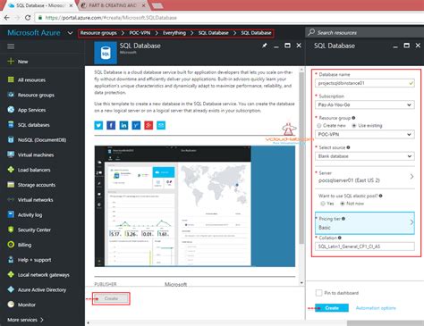 Microsoft Azure Creating And Deploying Paas Sql Server Database As A