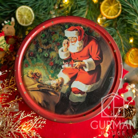 Купить Датское печенье в жестяной коробке Classic Santa Jacobsens 400 г ...