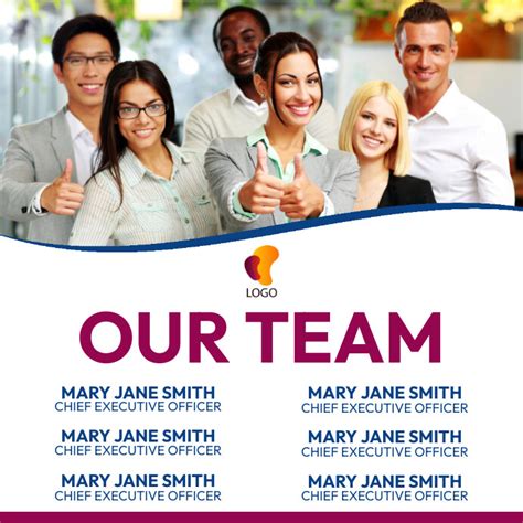 Our Team Flyer Template Postermywall