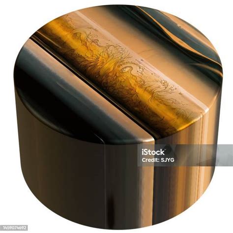 골드 메탈릭 실린더 지오메트리 추상적 극적 열정 고급스럽고 독점적 인 격리 된 3d 렌더링 그래픽 디자인 요소 배경 재료 K Pop에 대한 스톡 사진 및 기타 이미지