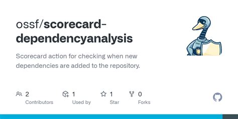 github ossf scorecard dependencyanalysis scorecard action for