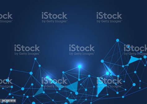 추상 점 라인 배경에 대 한 네트워크 연결입니다 벡터 일러스트 레이 션 배경입니다 0명에 대한 스톡 벡터 아트 및 기타 이미지