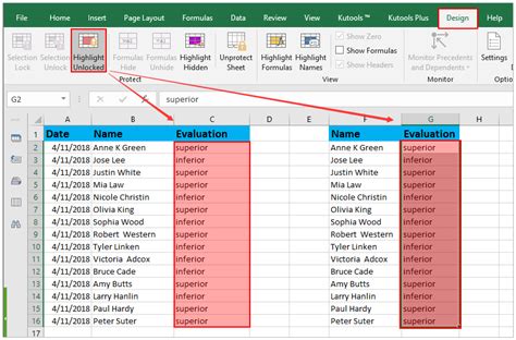 Lock Unlock Cells Excel