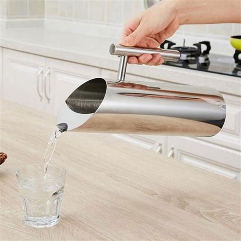 Lex Pichet Deau Pichet à Eau En Acier Inoxydable Grande Capacité 2l