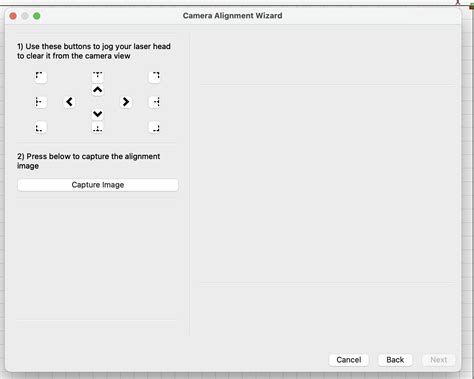 Camera Alignment Wizard Not Capturing Image Cameras LightBurn Software Forum