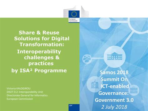 Share And Reuse Solutions For Digital Transformation Interoperability Challenges And Practices By