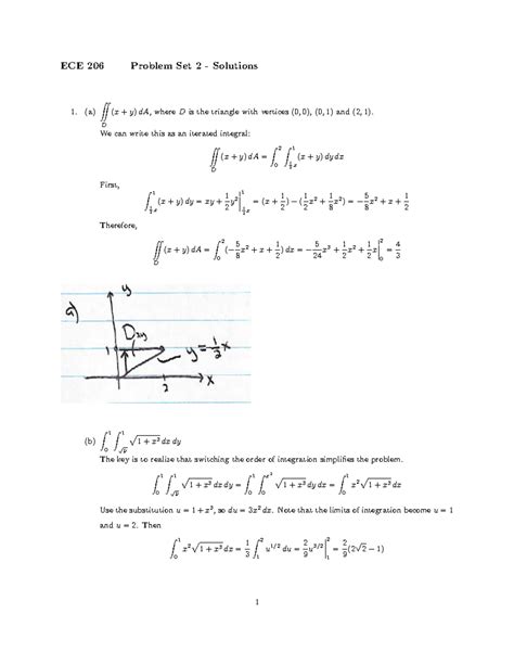 ECE206 Ps2 Soln Instructor Sean Speziale ECE 206 Problem Set 2 Solutions A D X Y