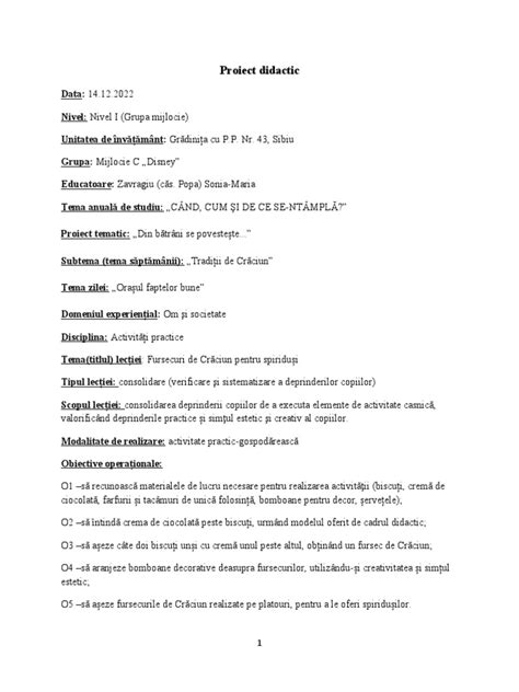 Proiect Didactic Dos Activitate Practic Gospodareasca Pdf