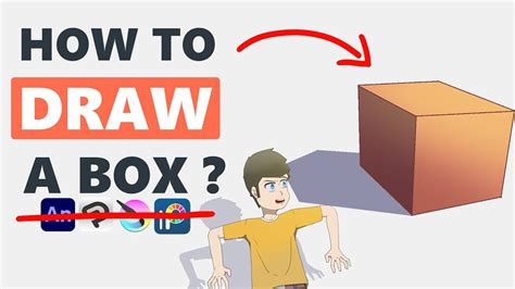 How To Draw Box Correctly Cube Drawing Youtube