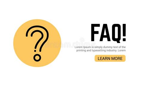 Faq Help Flat Design Icon Query Frequently Question Speech Vector