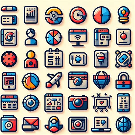 Premium Photo A Most Used Webdesign Icons Three Sizes Ui Set Vector Illustration