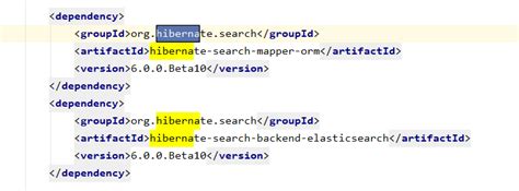 hibernate search elastic search concurrency error log hibernate