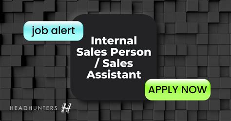 Headhunters Admin Za On Linkedin Internal Sales Person Sales Assistant Position