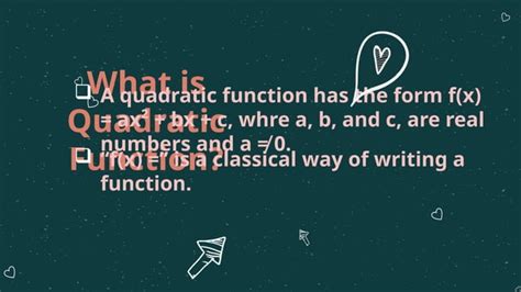 1 Quadratic Function Table Of Valuespptx